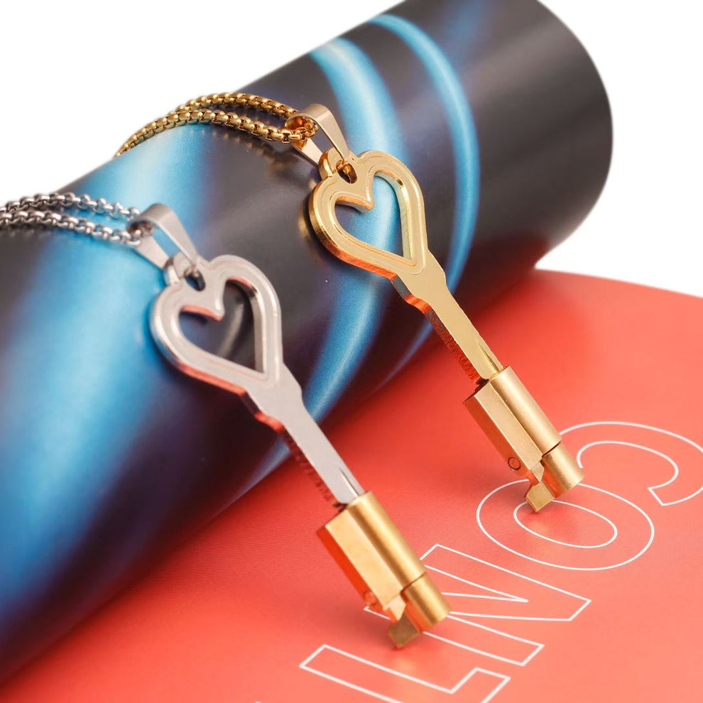 Heart Shaped Chastity Key Necklace – topchastity