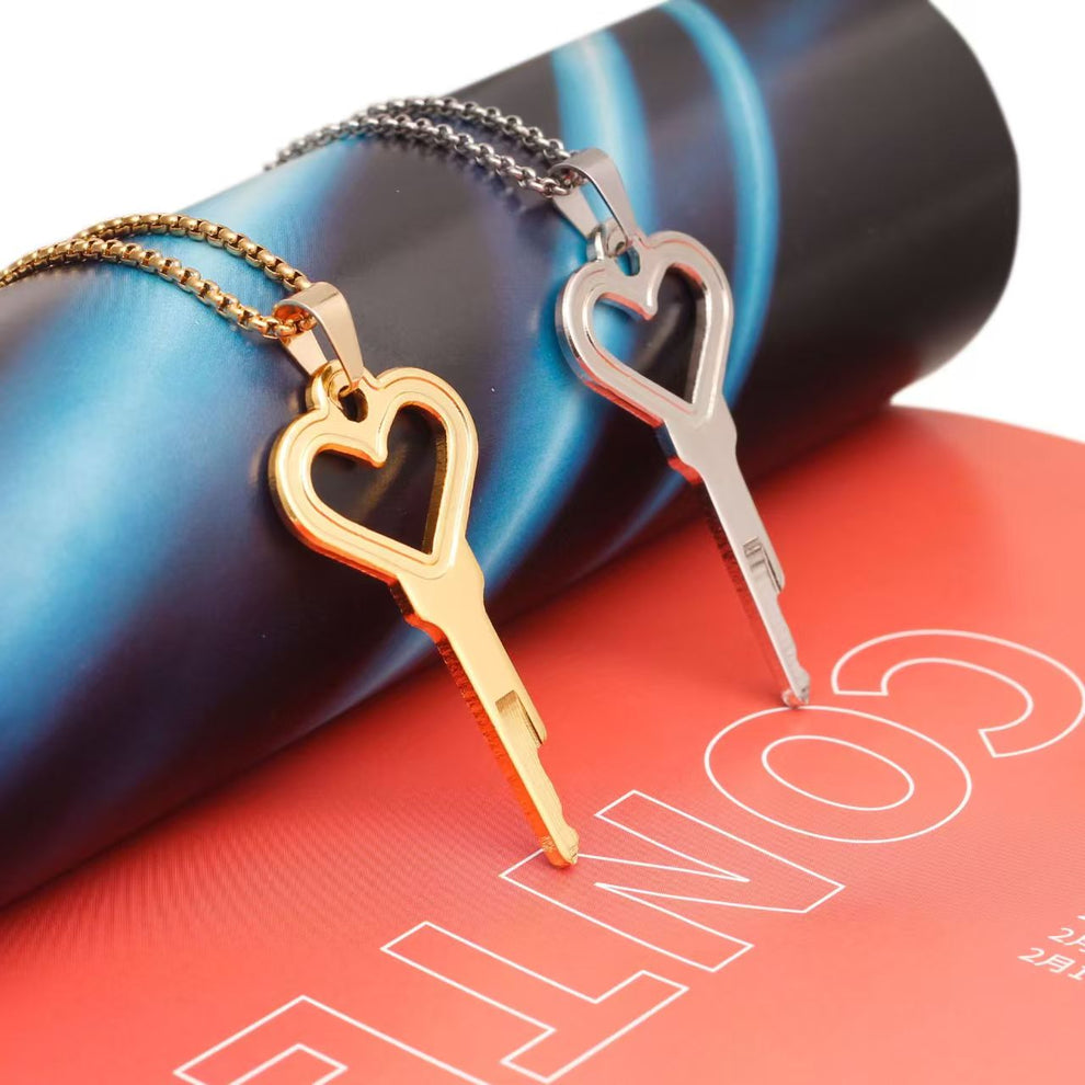 Heart Shaped Chastity Key Necklace – topchastity