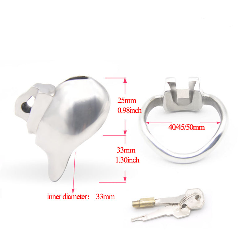 HT V3 The Steel Nub | Micro Chastity Cage – topchastity